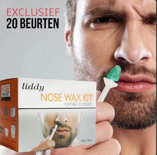 20 beurten Neus wax voor mannen en vrouwen, neus ontharing wax kit met ...