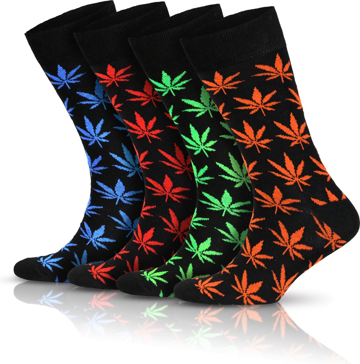 GoWith - katoen sokken - zweedse design sokken - 4 paar - grappige ...