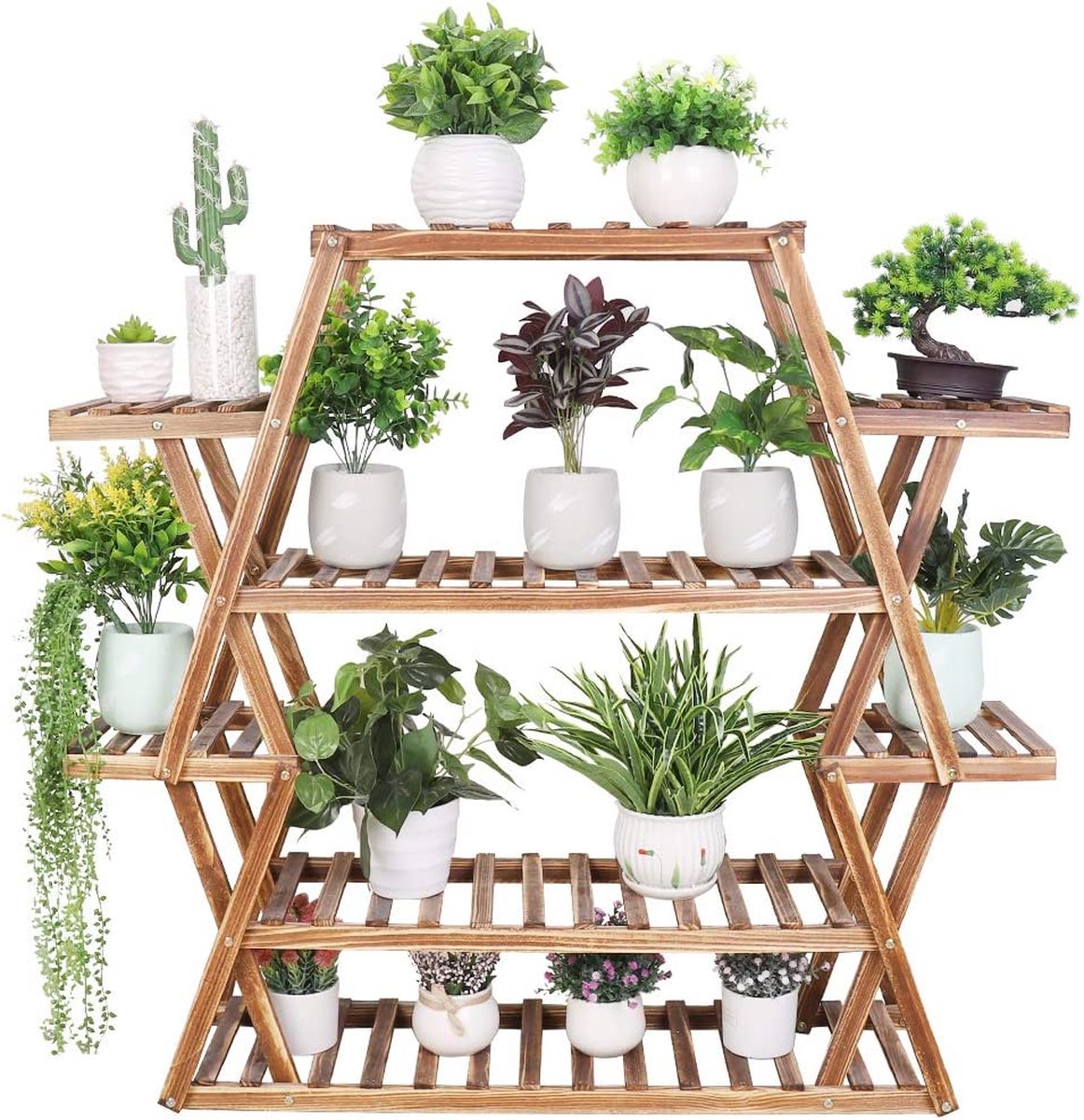 Plant stand - Plantenrek binnen– Plantentafel - Plantstandaard ...