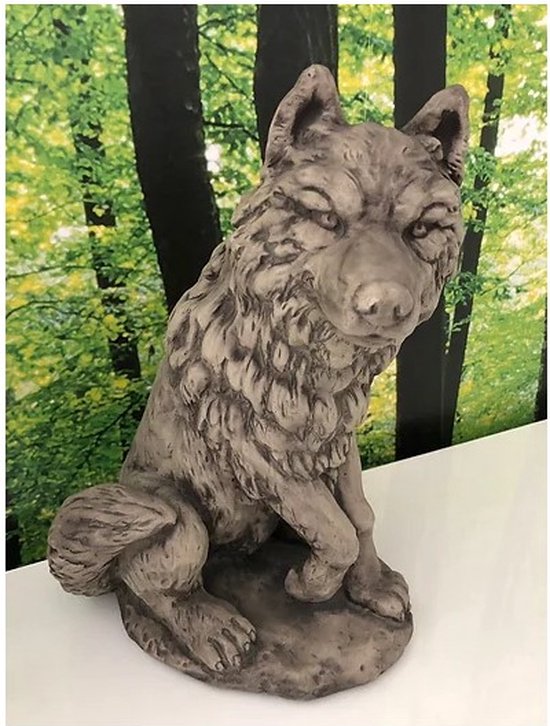 Betonnen tuinbeeld - Wolf - Gebroeders Grimm | bol