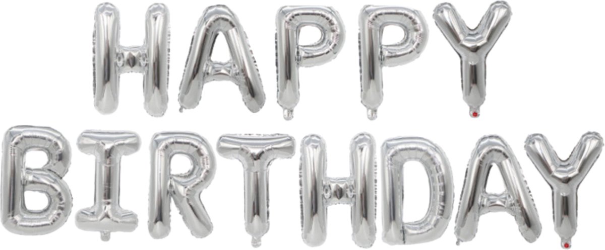 Verjaardag Versiering - Happy Birthday - Zilver - Happy Birthday ...