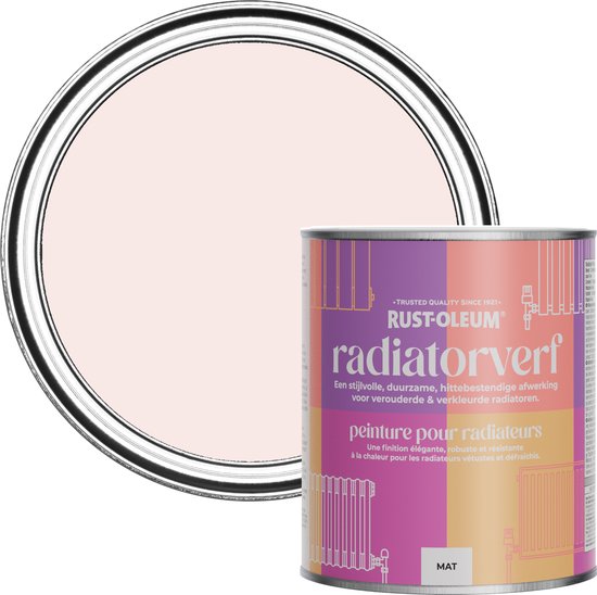 Rust-Oleum Roze Radiatorverf - Porselein Roze 750ml | bol.com