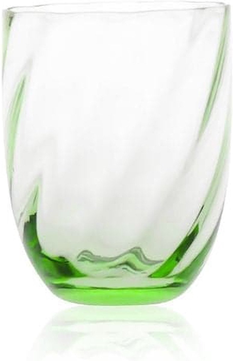 Anna von Lipa - Waterglas Swirl Light Green (set van 6) - Waterglazen ...