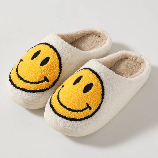 Smiley pantoffels - open sloffen - pantoffel - sloffen dames en heren ...