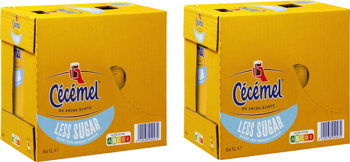 Cecemel - Less Sugar - Brik - 12x1L | bol