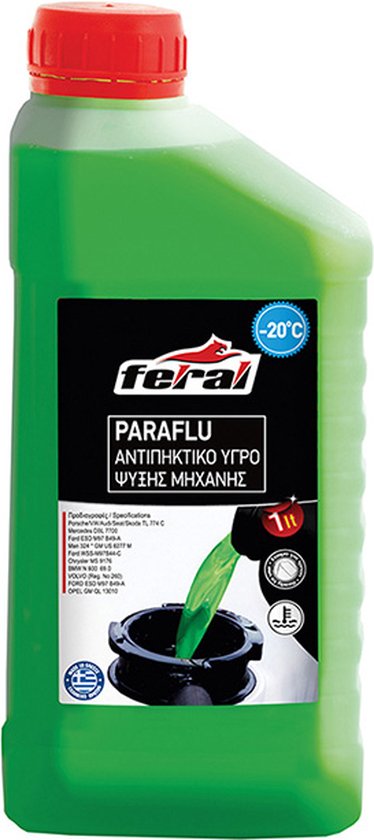 Feral | Antivries | Motorkoelvloeistof (-20℃ / + 105℃) | Anti Freeze | Engine Coolant... | bol.com