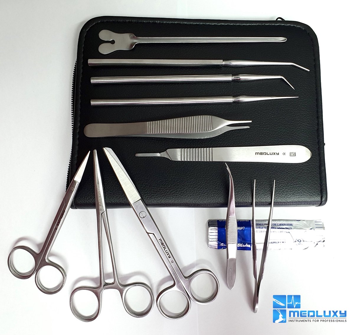 MEDLUXY - Dissectie set met 11 instrumenten (ontledingsset, ontleden ...