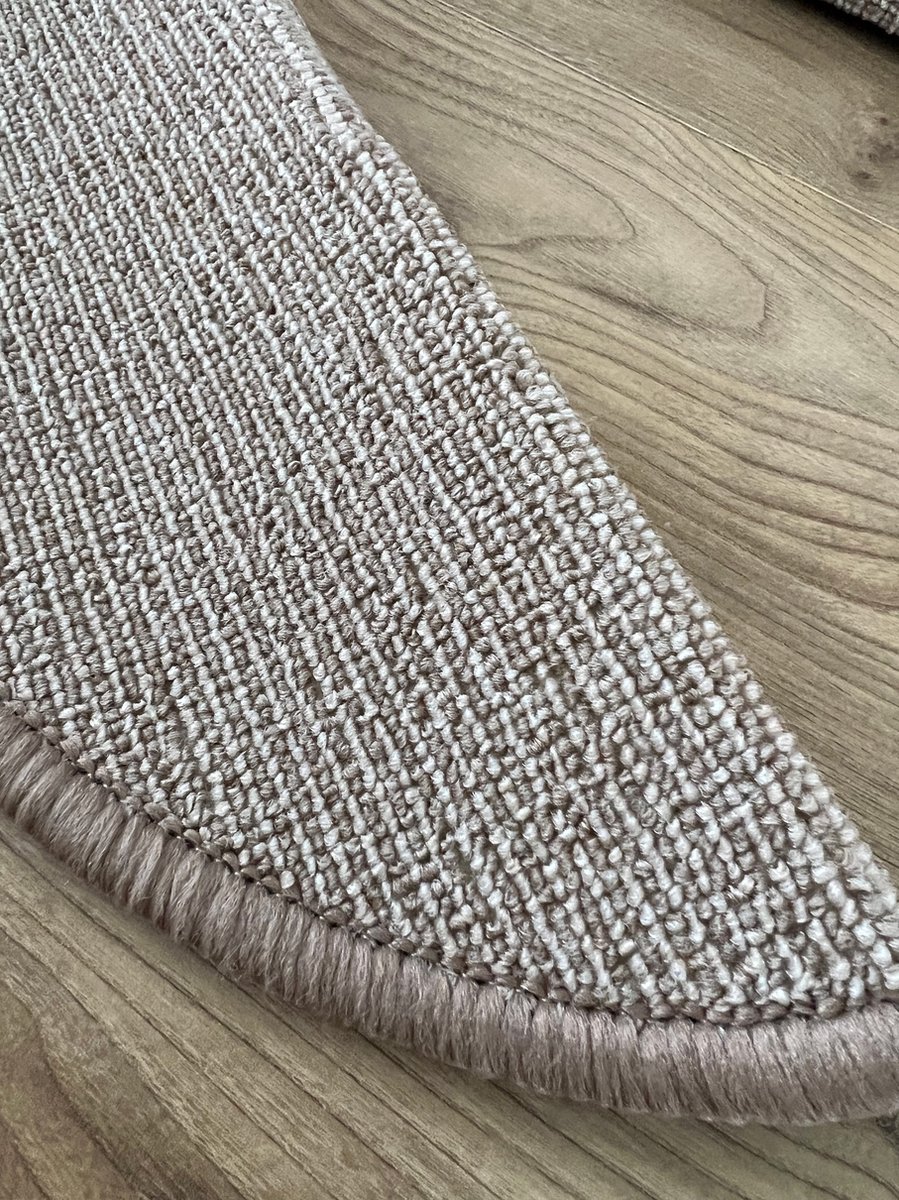 Halve Maantjes voor Trap - Lichtbruin Gestreept - 15 Stuks - 56x17cm ...