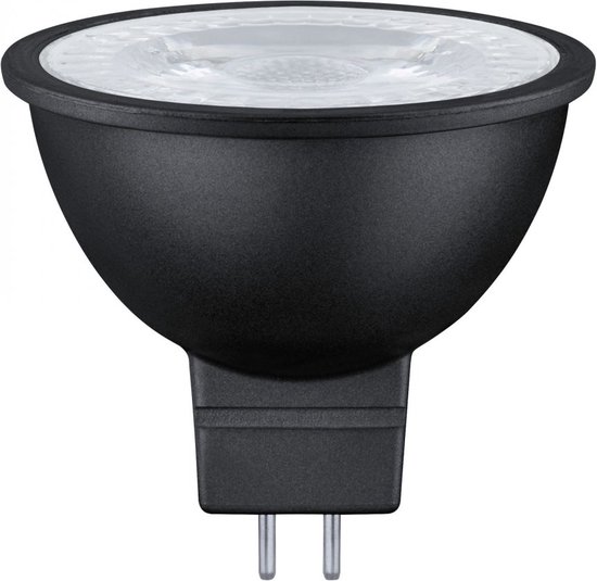 Paulmann LED Reflectorlamp - GU5.3 - 445lm - 6,5W - Ø50 mm - 2700K - Zwart Mat - Dimbaar | bol.com