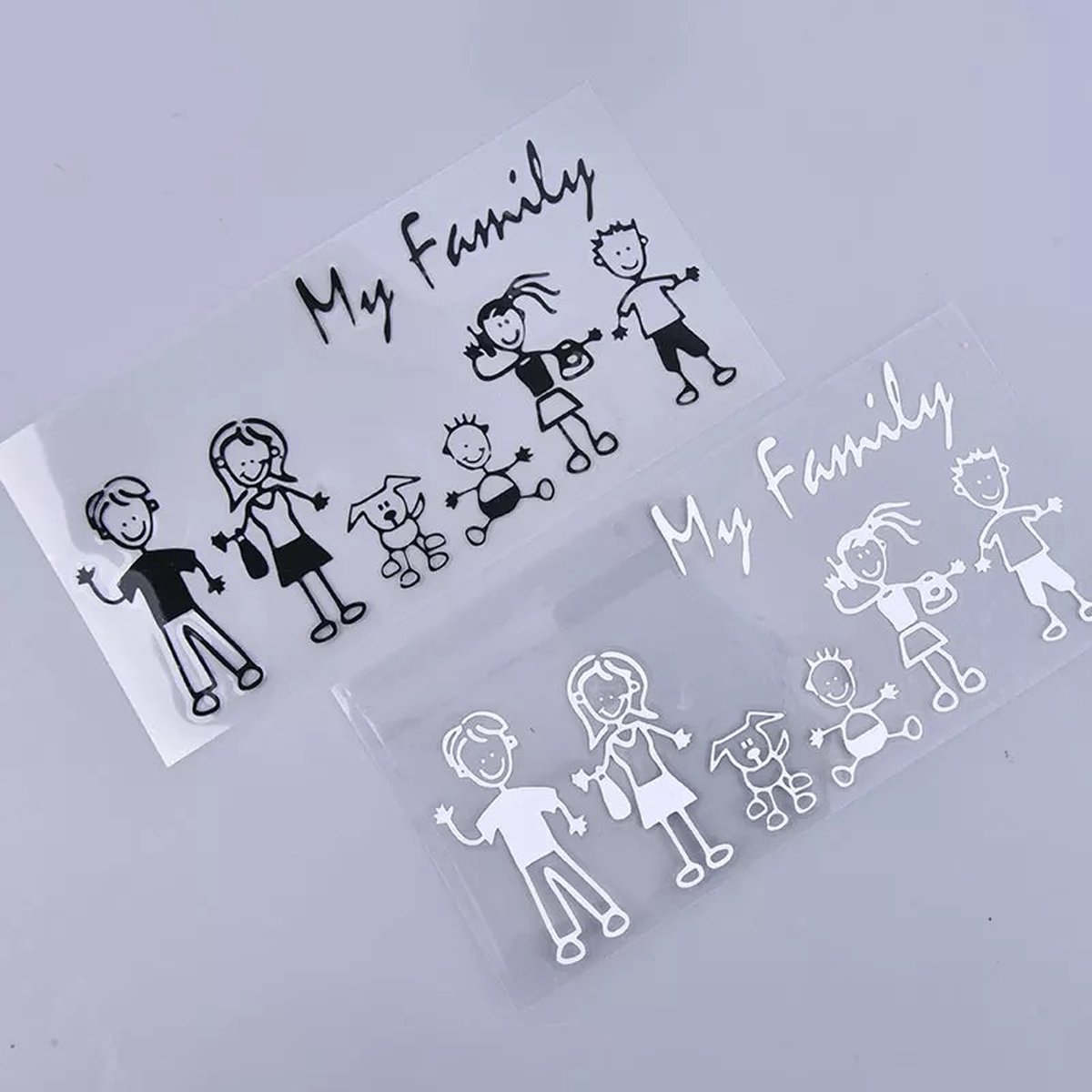 Auto Sticker Voor Auto Decoratie - My Family Sticker - Grappige Auto ...