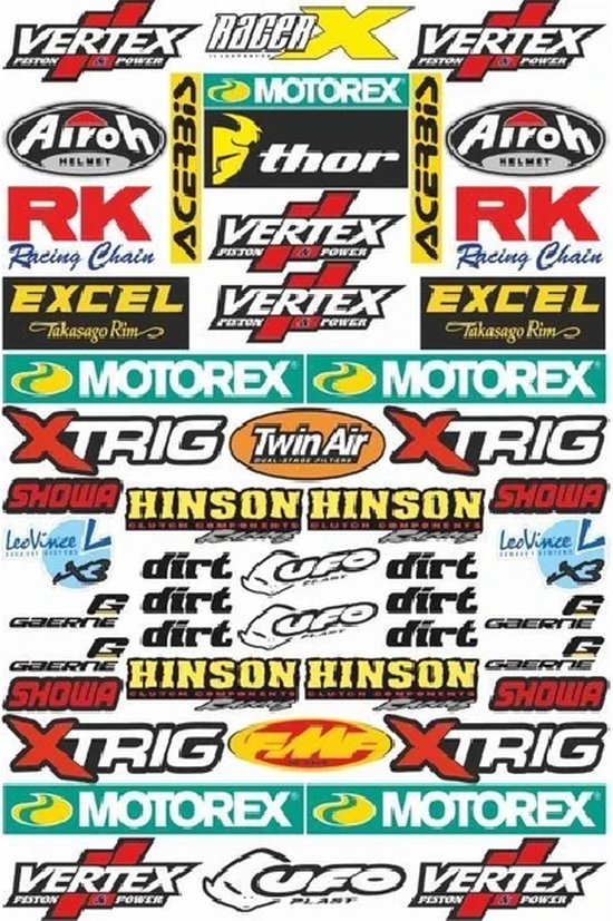 Motor Sponsor Sticker Set | bol.com
