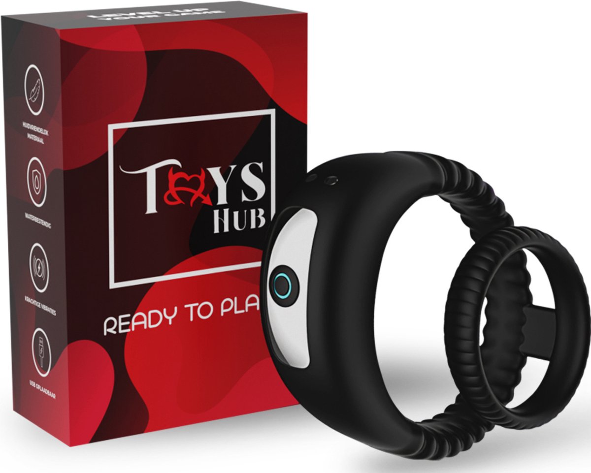 Toys Hub® Vibrerende Cockring - 10 Vibraties – Waterdicht - Penisring voor Mannen –... | bol.com