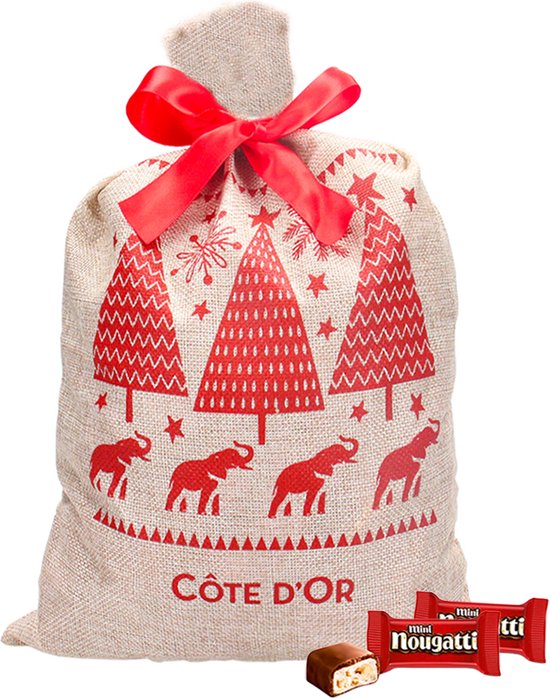 Côte d'Or chocolade Kerst cadeau - Mini Nougatti - 1500g | bol.com