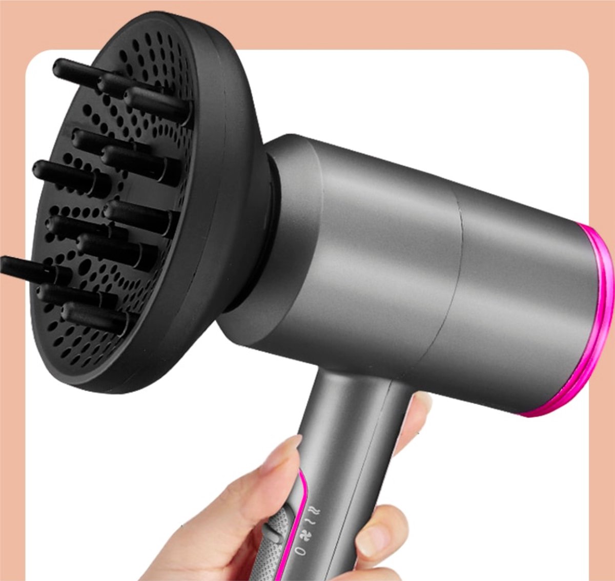 Thuys Haardroger - Fohn PRO - 2000W - Krachtige Haarfohn - Heet & koud ...