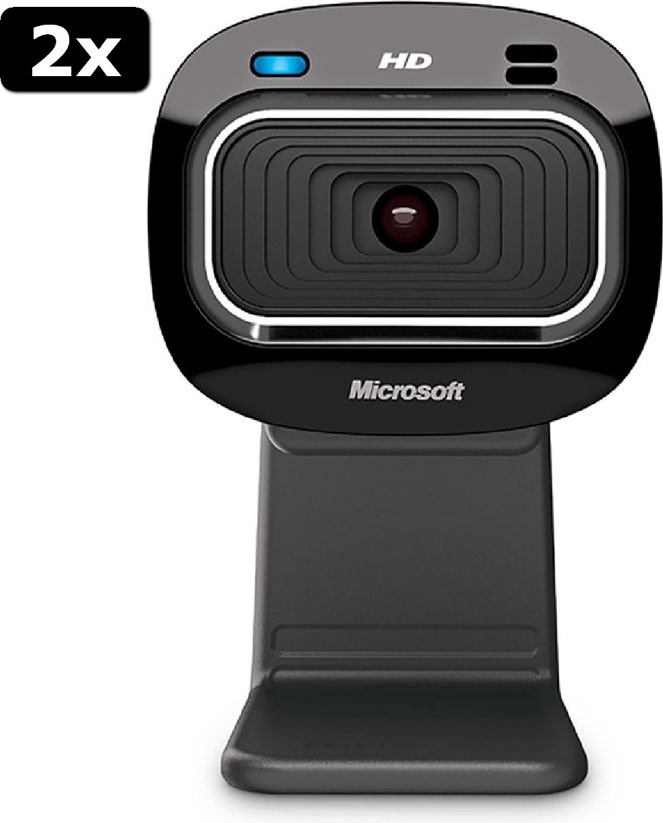 2x Microsoft LifeCam HD-3000 WIN - Webcam / USB 2.0 | bol.com