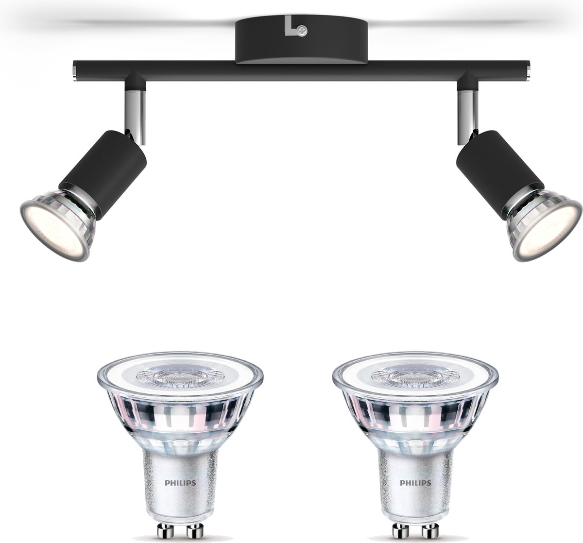 Philips Limbali Opbouwspot met GU10-fitting & Philips LED Scene Switch ...