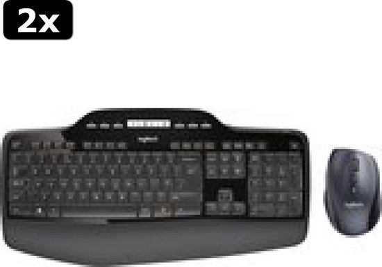 2x Logitech MK710 - Draadloos Toetsenbord en Muis - Qwerty | bol.com