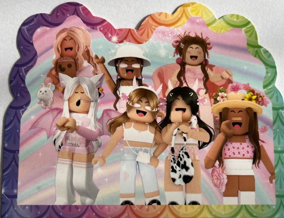 10x Roblox uitnodigingen - Roblox - Noob - Kinderfeestje ...