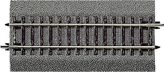 H0 RocoLine (met ballastbed) 42512 Rechte rails 115 mm 6 stuk(s) | bol