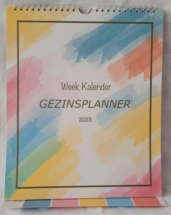 LIBOZA - Weekkalender - Familiekalender 2023 - Met Eco Pen - Agenda per ...