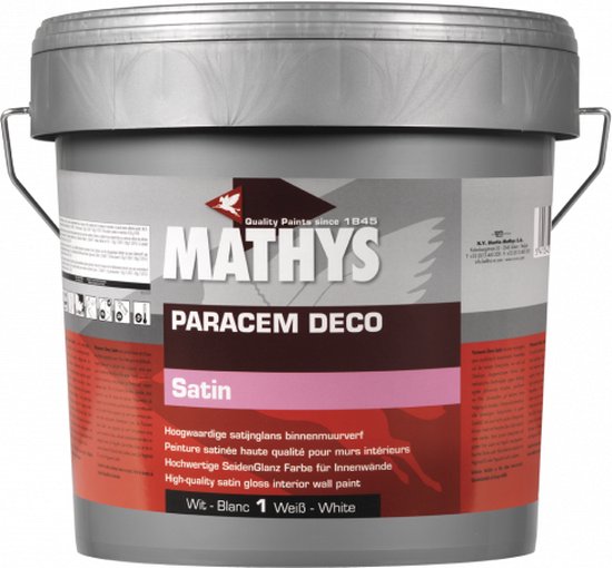 mathys paracem deco satin wit 10 ltr | bol