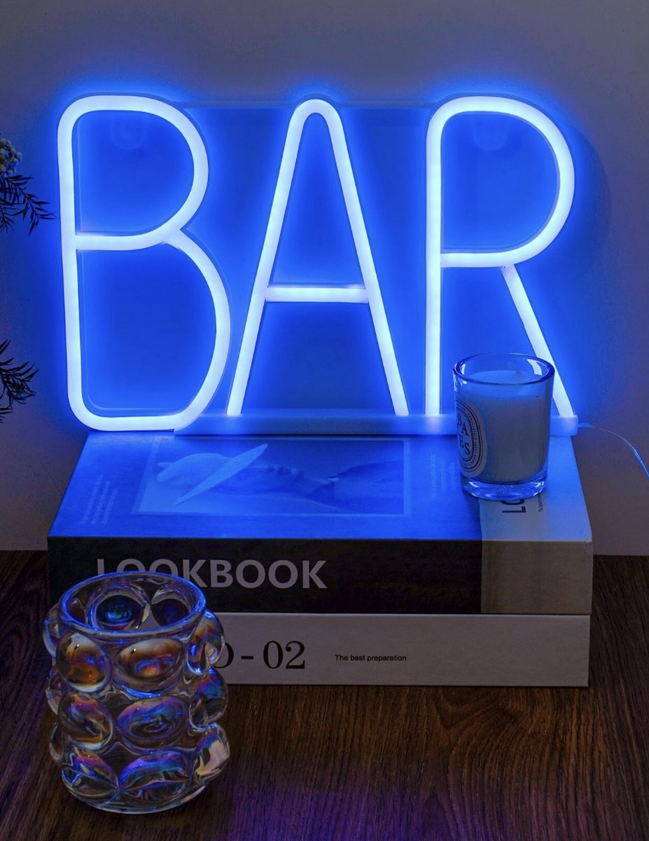 Barre lumineuse néon - Lumière néon - Led - Barre - Blauw - USB ...