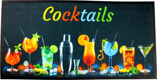 Bar mat Cocktails - Barmat - Bar mat - Cocktail - 60 x 30cm - Antislip ...