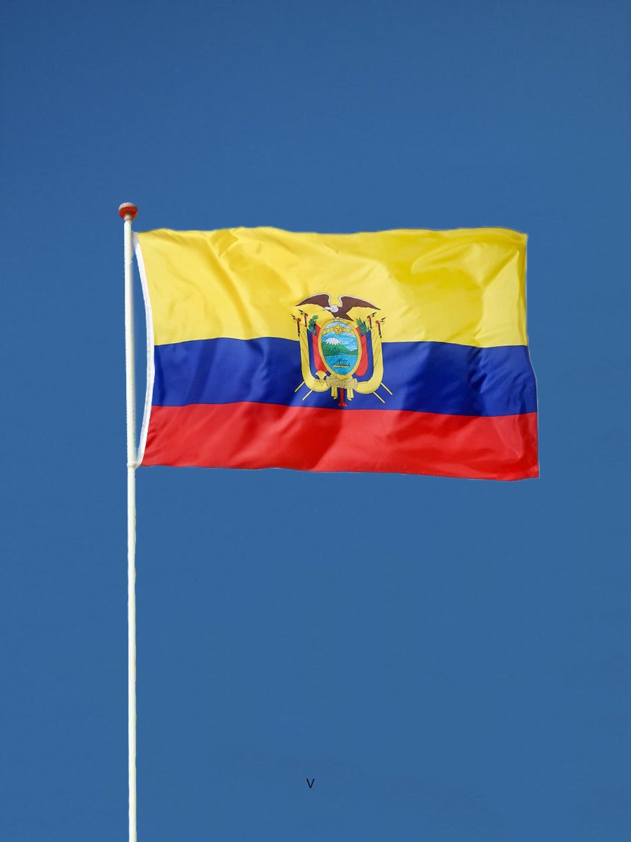 Ecuadoriaanse vlag- Ecuador Vlag - 90x150cm - Originele Kleuren ...