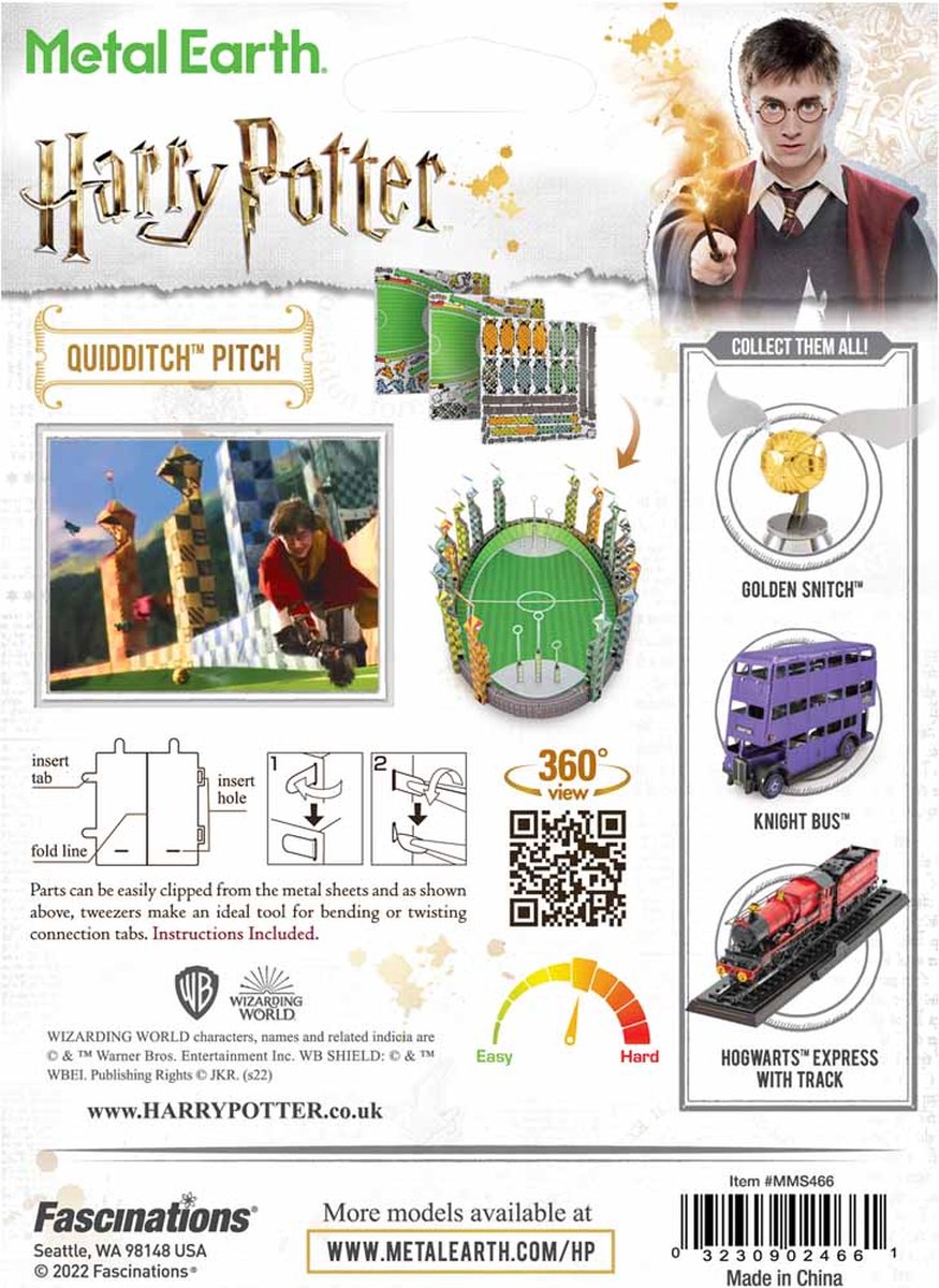 Metal Earth - Harry Potter Quidditch Pitch | bol.com
