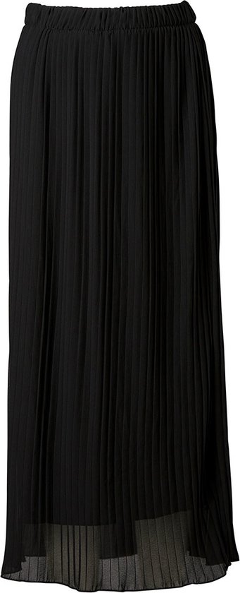 Dames plisse rok zwart lang | Maat XL-2XL | bol.com
