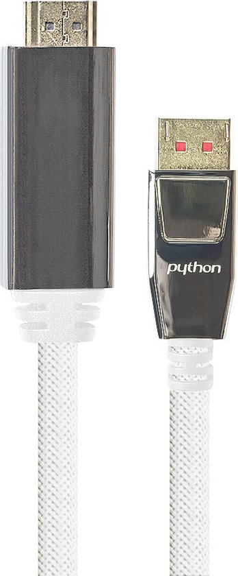 PYTHON DisplayPort naar HDMI kabel - DP 1.4 / HDMI 2.0 (4K 60Hz + HDR ...