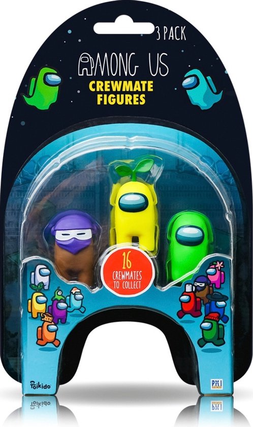 Among Us Crewmate Figures 3 Pack | bol.com