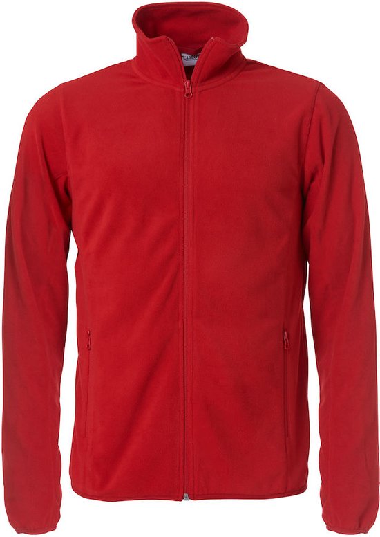 Clique Basic Micro Fleece Jacket 23914 Rood - Maat 3XL | bol