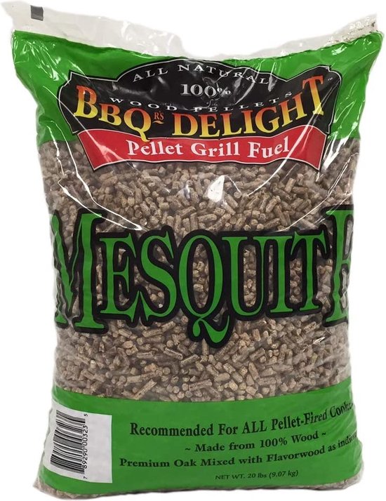 BBQr's Delight Mesquite pellets 9,07 kg - Barbecue pellets | bol