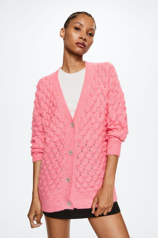 Mango Vest Oversized Vest Met Knopen 37023848 85 Dames Maat - S | bol.com