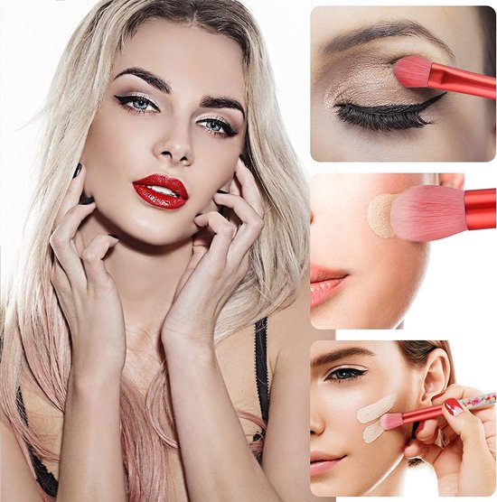 Make-Up Kwasten Set - Make-Up Brush Set – Cosmetica Premium Kwastenset ...