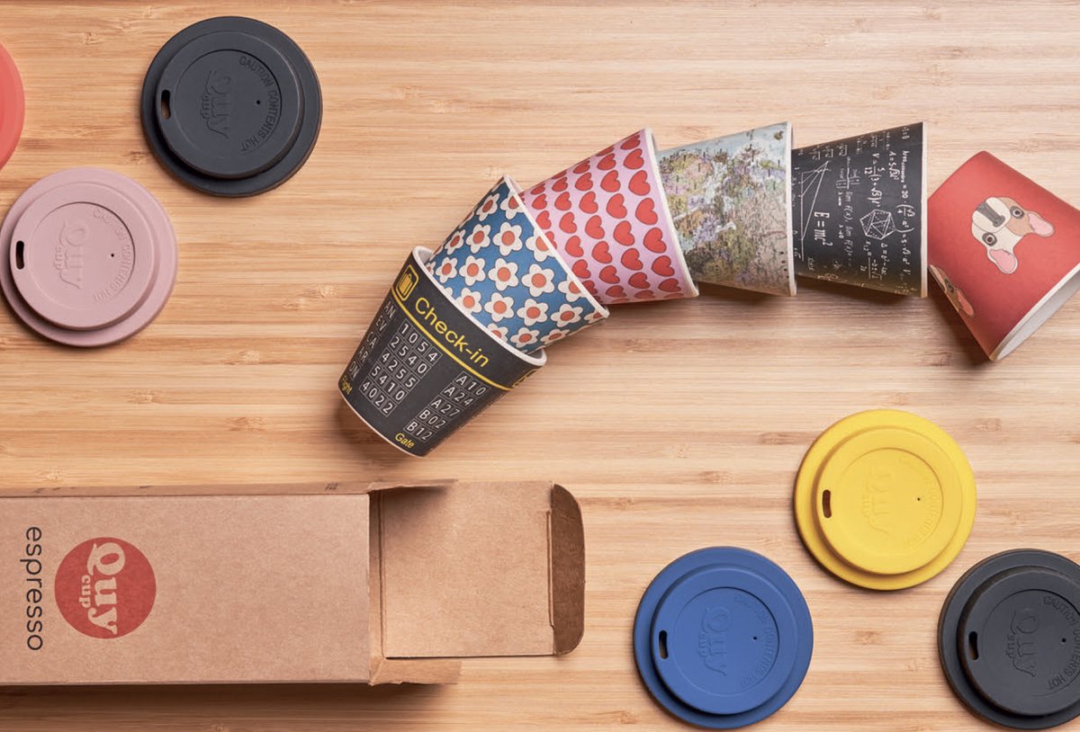 Quy Cup - 90ml Ecologische Reis Beker - Espressobeker “La Bici” | bol.com