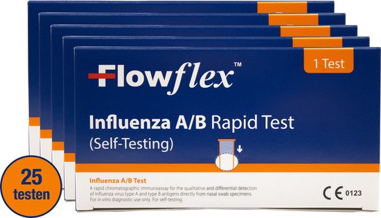 Acon Flowflex Influenza a-b Rapid Test 25 stuks - Test of je griep hebt ...