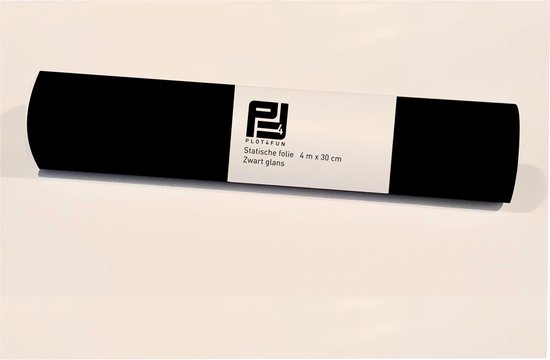 Plot4Fun - Statische folie 4 m x 30 cm Zwart Cameo|Brother|Cricut | bol