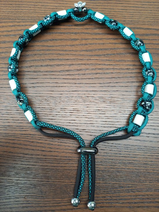 Vlooienband hond. Tekenband honden 40- 50cm. Natuurlijke EM kralen ...