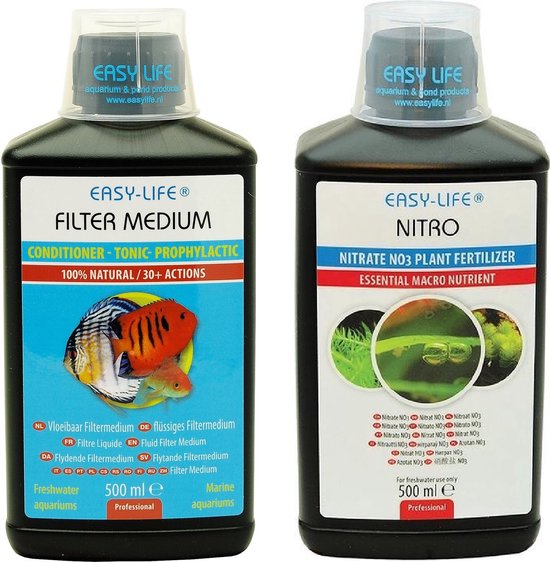 Easy-Life - Filter Medium - Waterverbeteraar + Easy-Life - Nitro - 2x ...