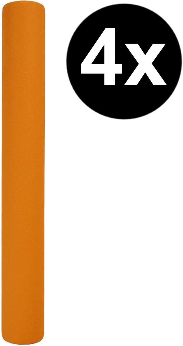 4x Tafelloper / kleed papier oranje op rol 40 x 480 cm | WK 2022 ...