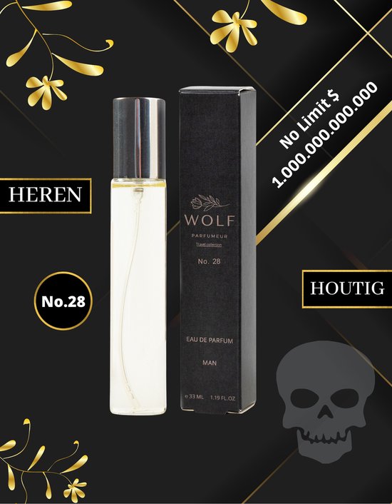 Wolf Parfumeur Travel Collection No.28 - De Herengeur van macht, geld, fun & seks •... | bol.com