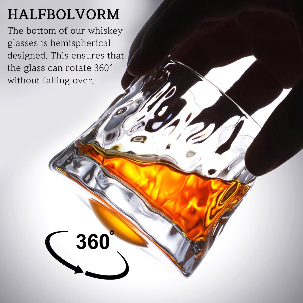 House of Husk Set de 2 verres à whisky - Verres à whisky - Rotation à ...
