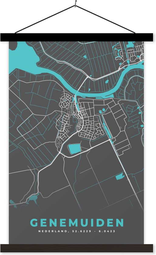 Posterhanger incl. Poster - Schoolplaat - Kaart - Genemuiden ...