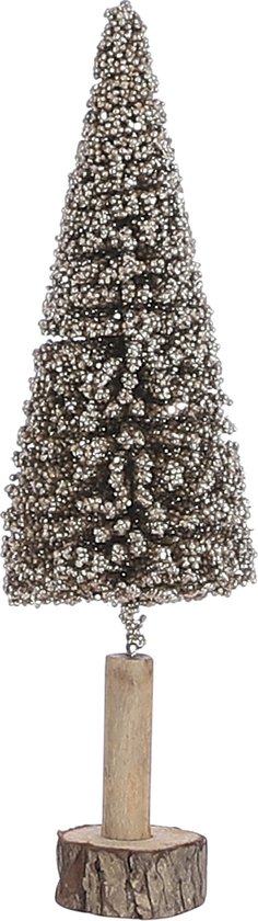House of Seasons Decoratie Boom - H40 x Ø11 cm - Champagne | bol
