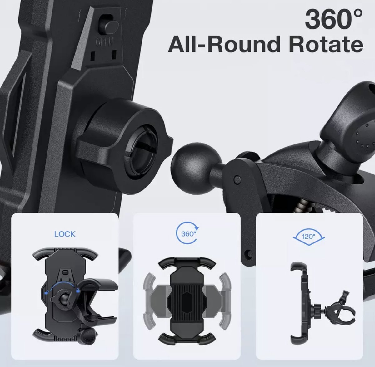 Telefoonhouder Fiets - Stevige Telefoonhouder Motor En Scooter ...