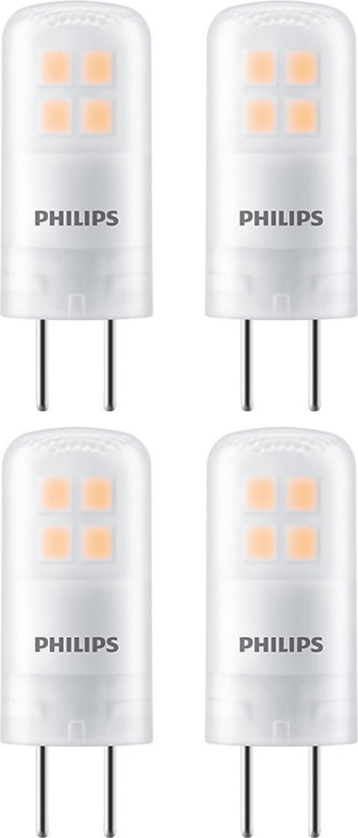 4 x Philips LED Capsule mini steeklampje met GY6.35 fitting - 1.8W vervangt 20W - Warm wit | bol.com