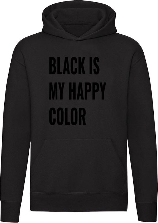 Black is my happy color | sarcastisch | grappig | blij | emo | Unisex ...