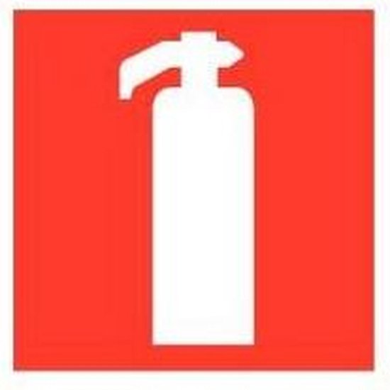 Pictogram bord brandblusser 100x100mm | bol.com